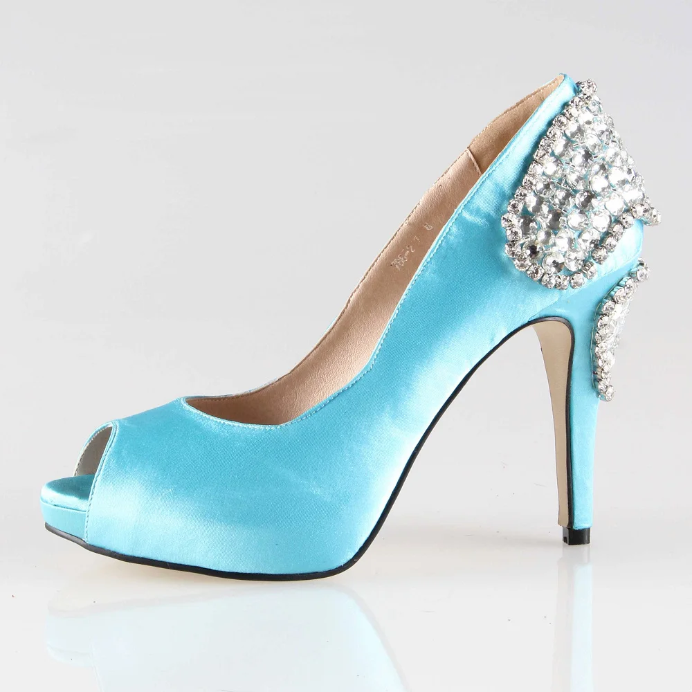 chaussure mariage bleu turquoise