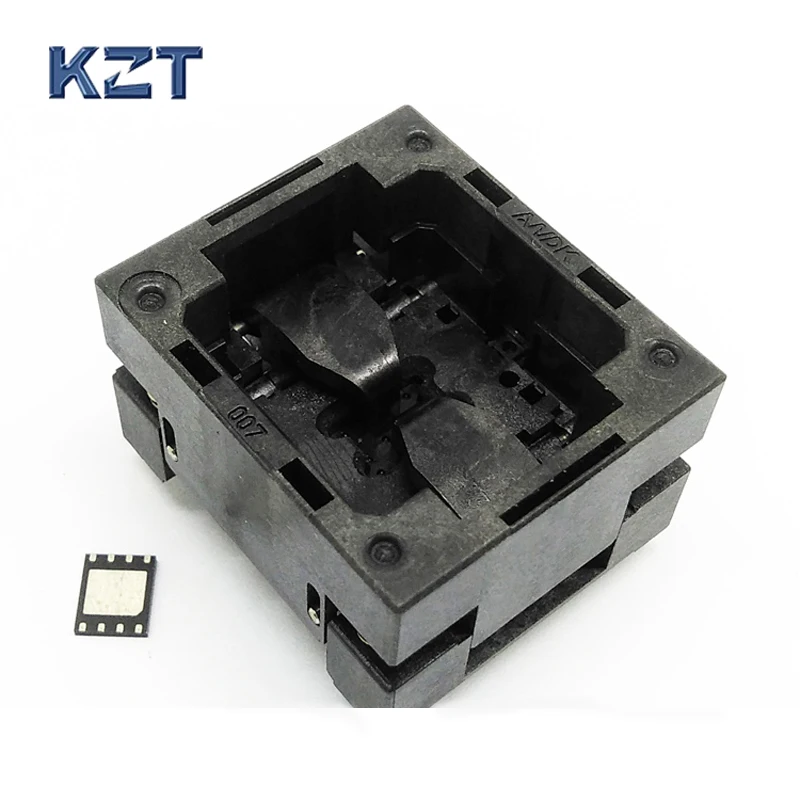 Qfn8 Mlf8 Burn In Socket Open Top Pogo Pin Ic Test Socket Pitch 1.27mm ...