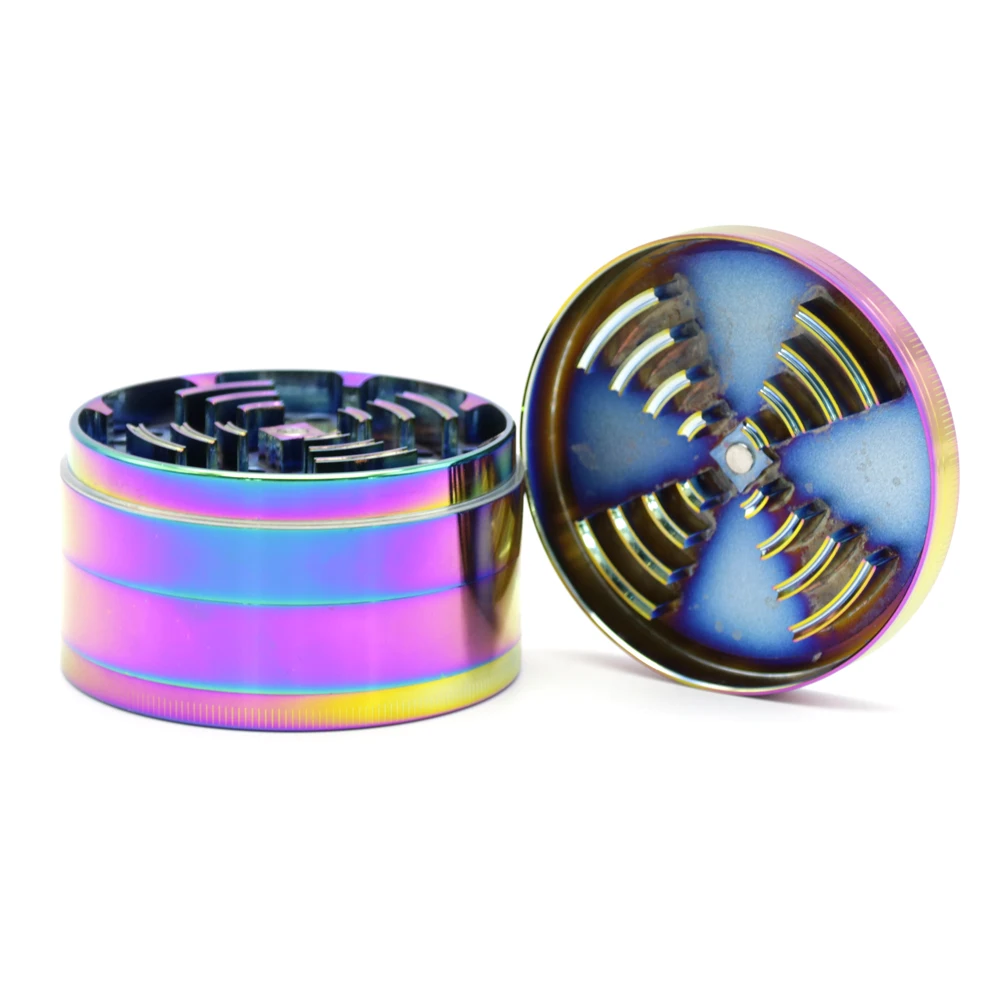 1pcs Large Best Herb Grinder 75mm 4 Pieces Wifi Teeth 7 Colors Smoking ...