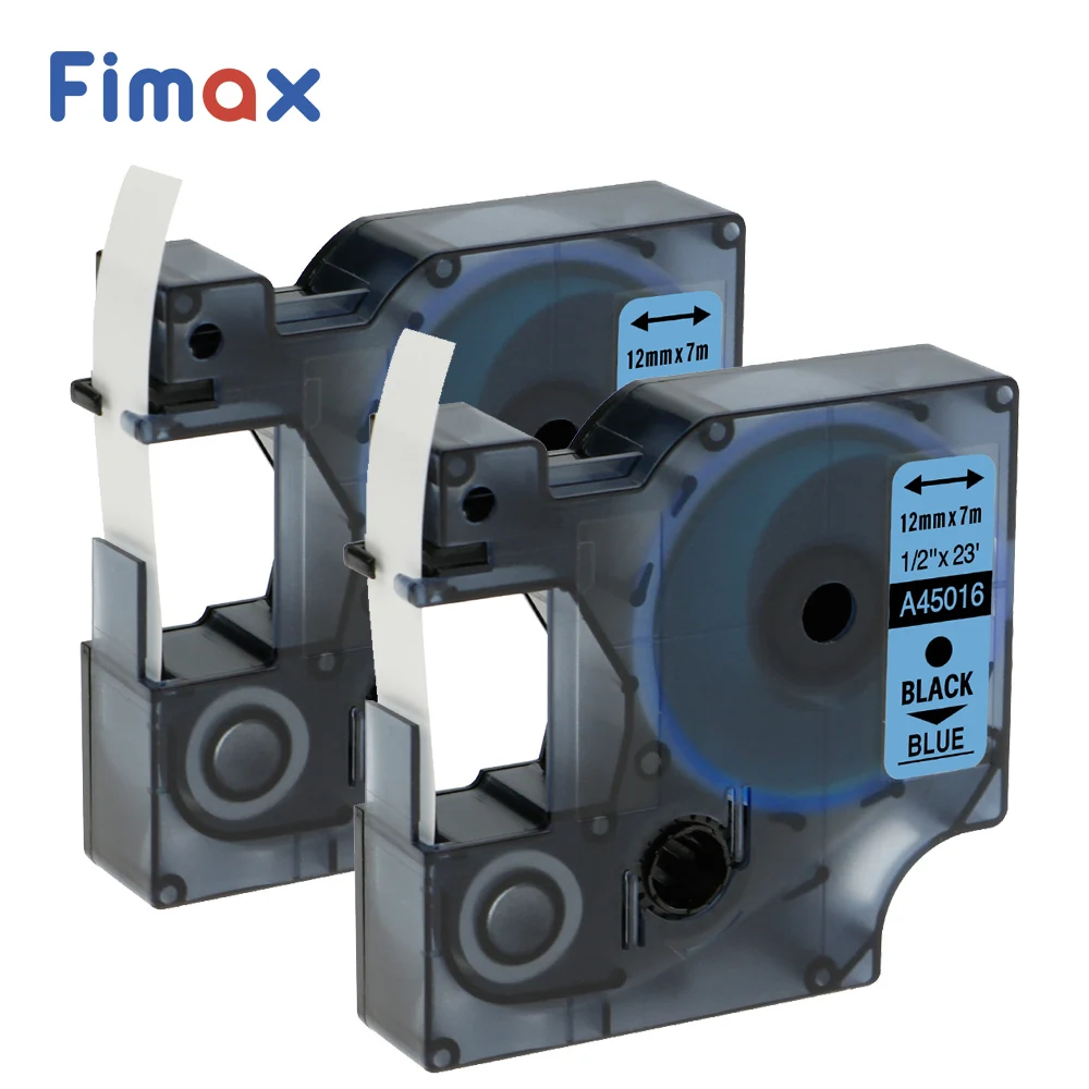 Fita para impressora de etiquetas fimax, 2 peças, compatível com dymo ...
