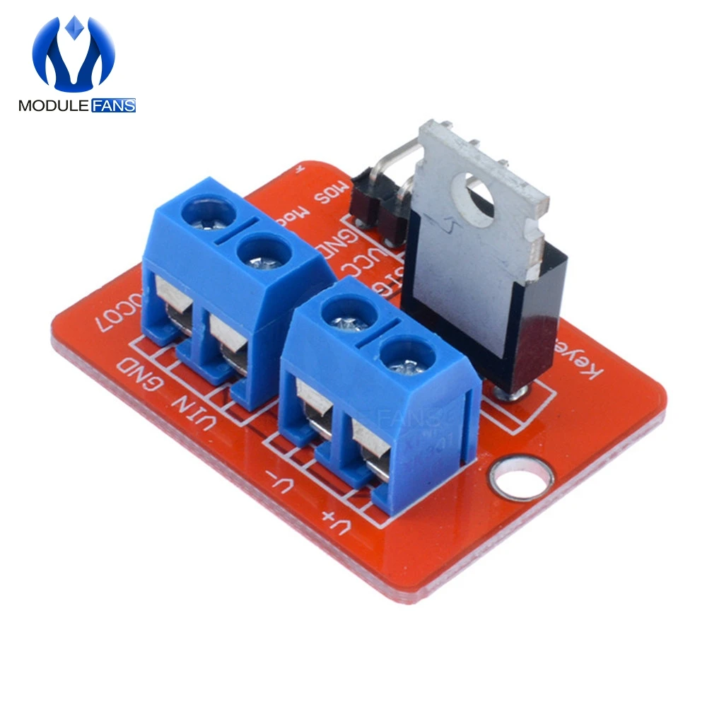 5pcs TOP MOSFET Button IRF520 MOSFET Driver Module for Arduino ARM Raspberry pi Semiconductors ...