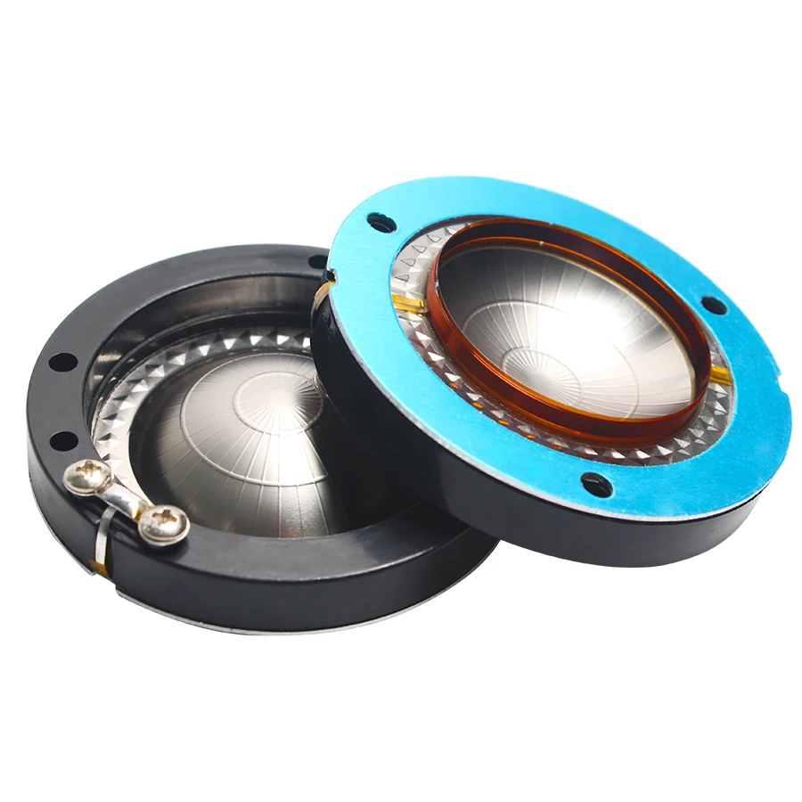 2pcs Special Round Frame Titanium Film 44.4mm Voice Coil Horn Tweeter ...