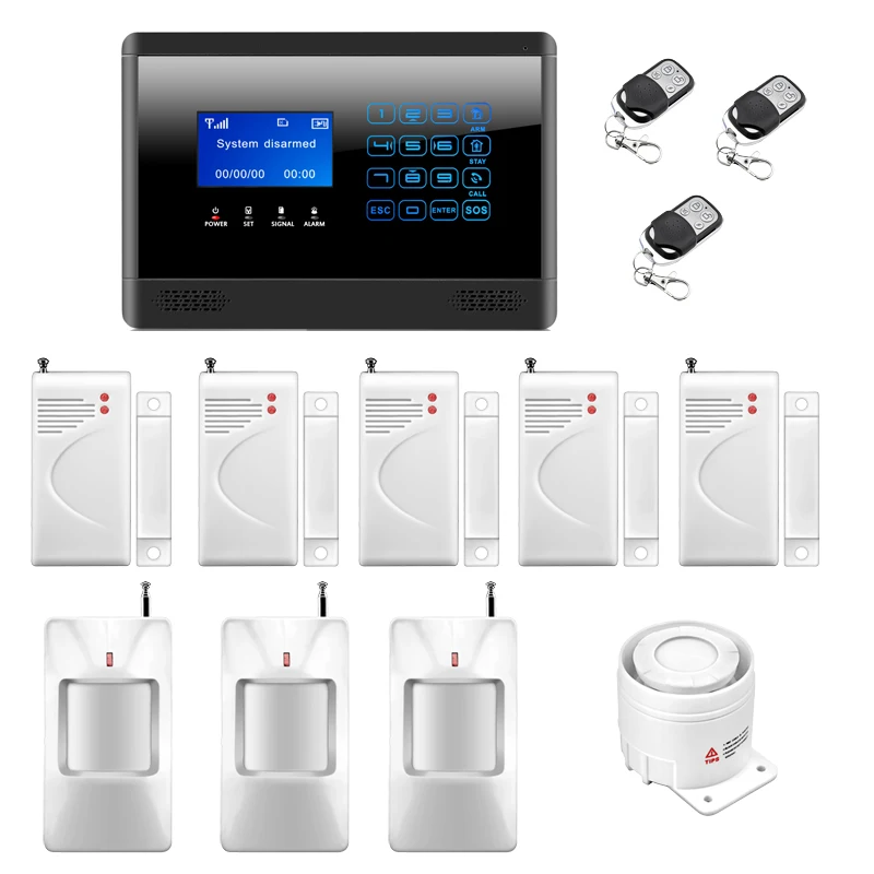 M2BX Wireless& Wired GSM SMS Home House Security Inturder Alarm System ...