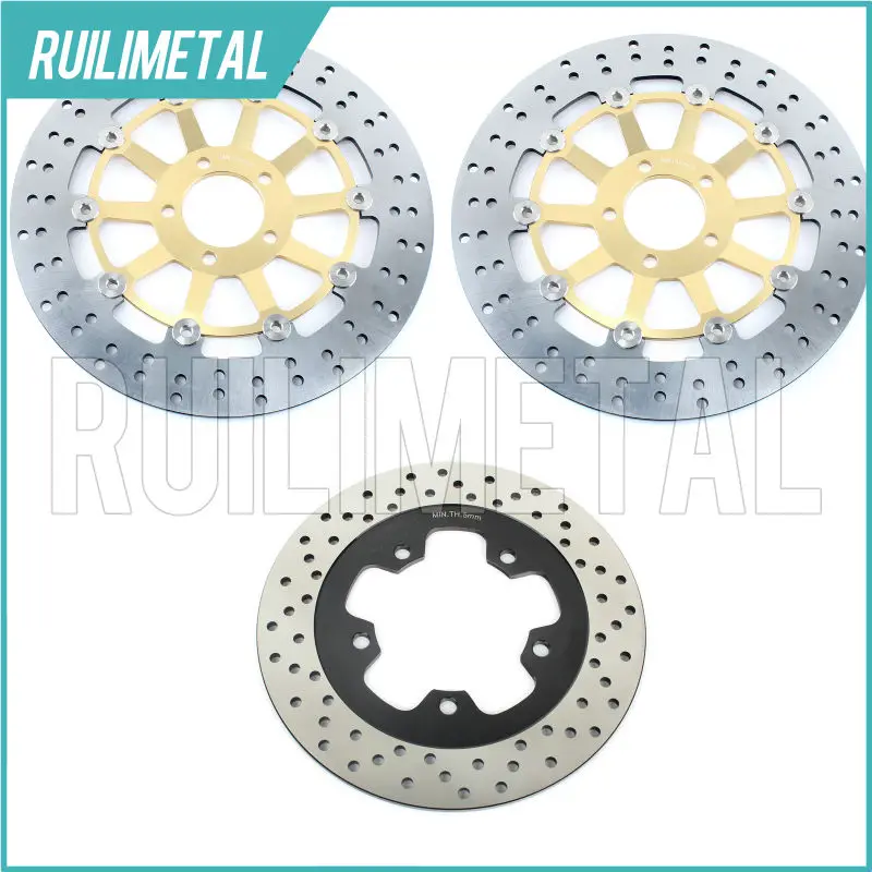 Front Rear Brake Discs Rotors For Kawasaki Zrx 1100 00 01 02 03 04 05