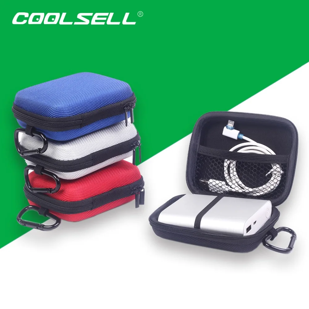 Universal Multicolor Mobile Phone Power Bank Storage Cases EVA Zipper ...