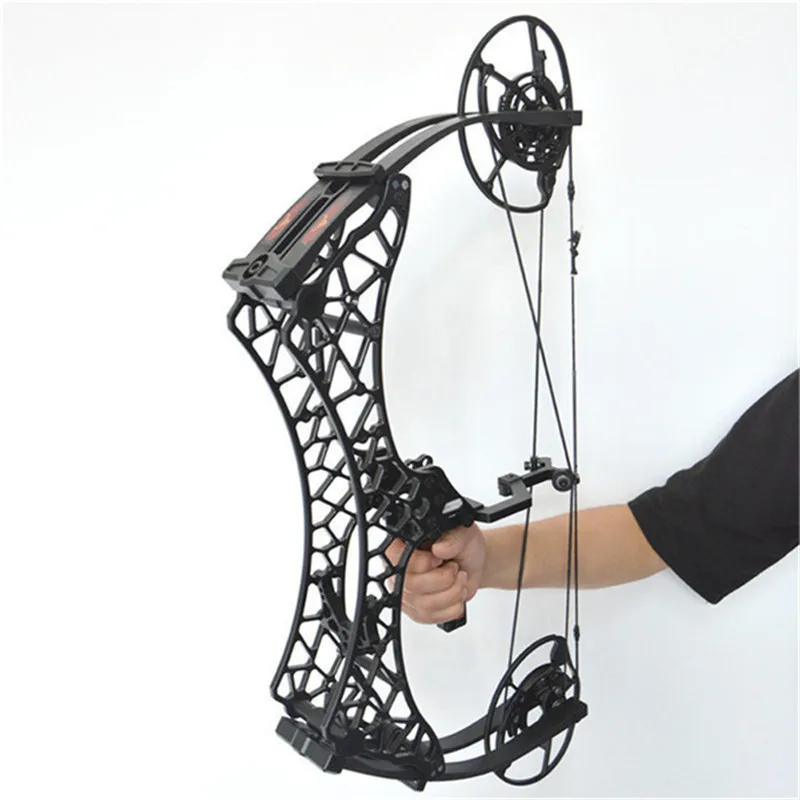 1set 40-70lbs Compound Bow 26inch Fishing Slingshot Hunting Bow 350FPS ...