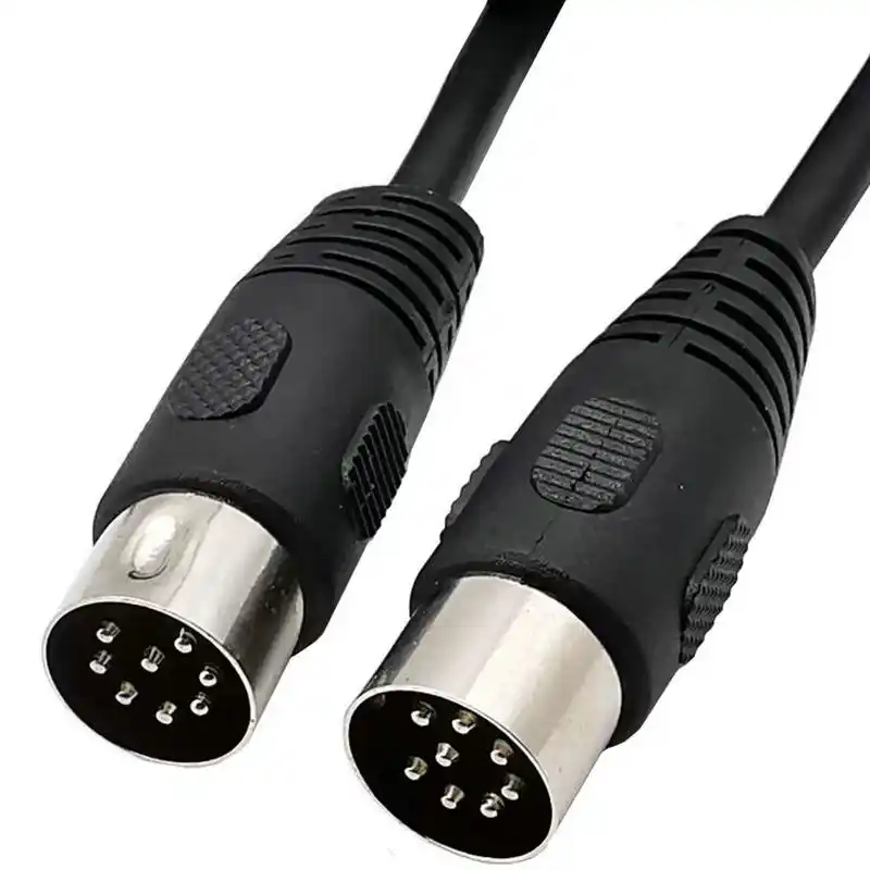 MIDI DIN 8 Pin Splitter Y cable Adapter 8 Pin male to 2 female cable 0 ...