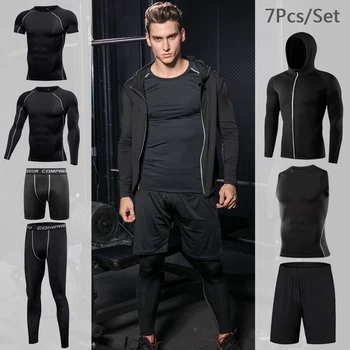 7 in 1 Men's Sports & Fitness Set - Men's Fitness Apparel, Performance ...