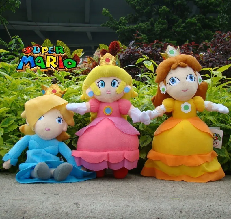 3pcs 13" Super Mario Plush Toy Princess Daisy Peach Rosalina Stuffed ...