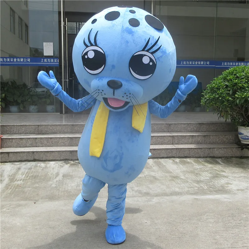 Mascot Blue Seals Mascot Sea Lions Mascot Seaquarium Aquarium Adult ...