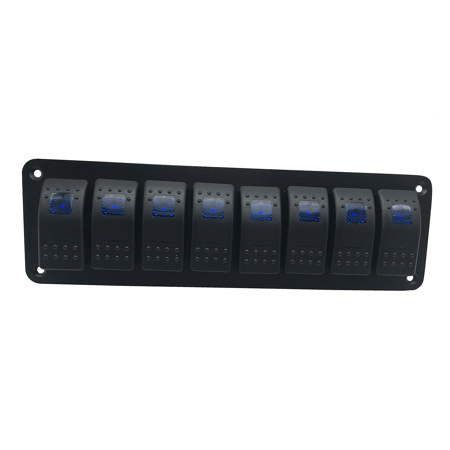 12v/24v Waterproof 8 Gang 2 Led Double Lights Rocker Switch Panel ...