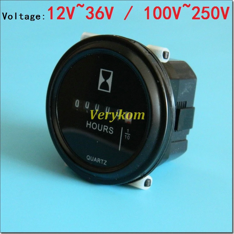 Dc 12v 24v Ac 110v 220v 100% Good 6 Digits Digital Hour Meter Time ...