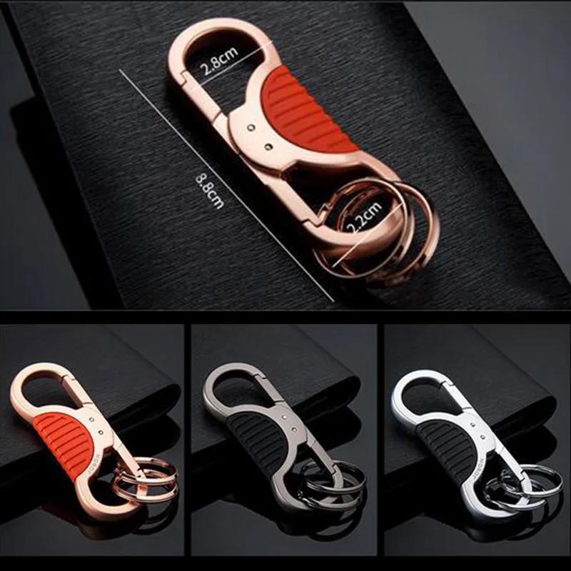 Key Holder Leather Key Chain Male Car Zinc Alloy Keychain Man Metal ...