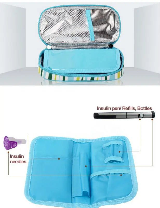 Apollo Insulin Cooler Bag Portable Insulated Diabetic Insulin Travel ...