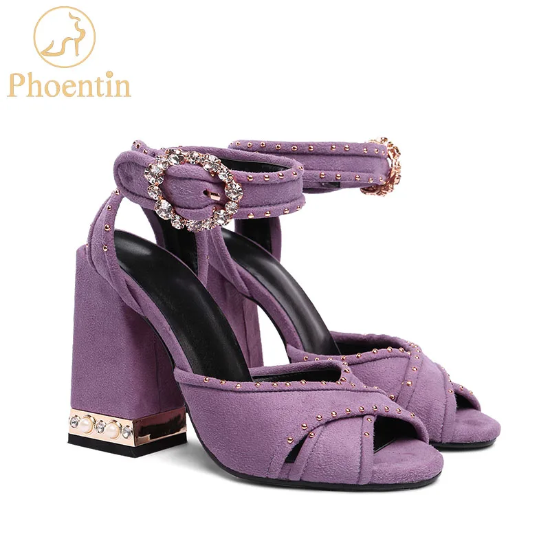 Aliexpress.com : Buy Phoentin purple sandals women 2018 summer ankle ...