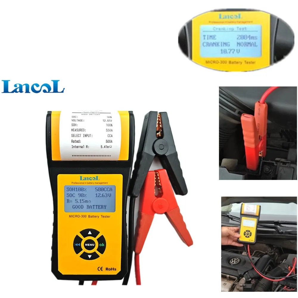 Lancol Professional Diagnostic Tool CCA Battery tester analyzer Micro ...