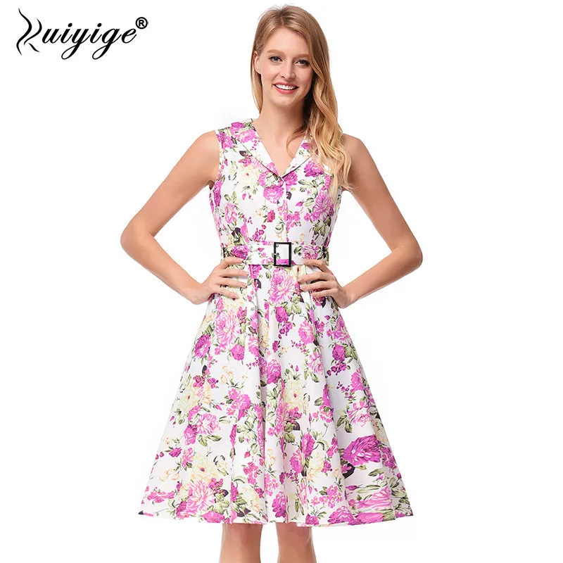 Ruiyige 2018 New Arrival Spring Summer Party Robe Femme Spring Elegant