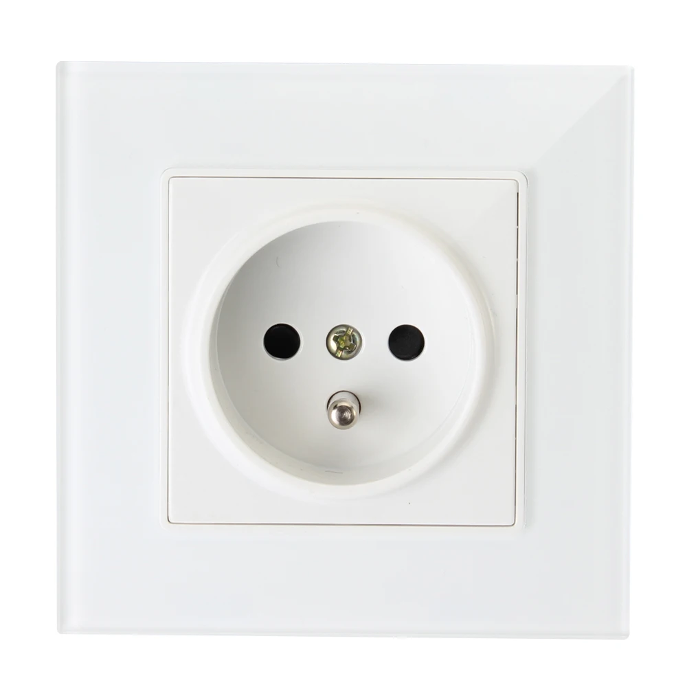 2021-White-France-style-high-quality-electrical-outlet-220V-wall-socket ...