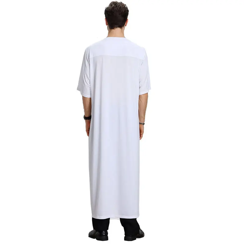 2019 Summer men Muslim jubah thobe abaya moroccan turkish cloth robe ...
