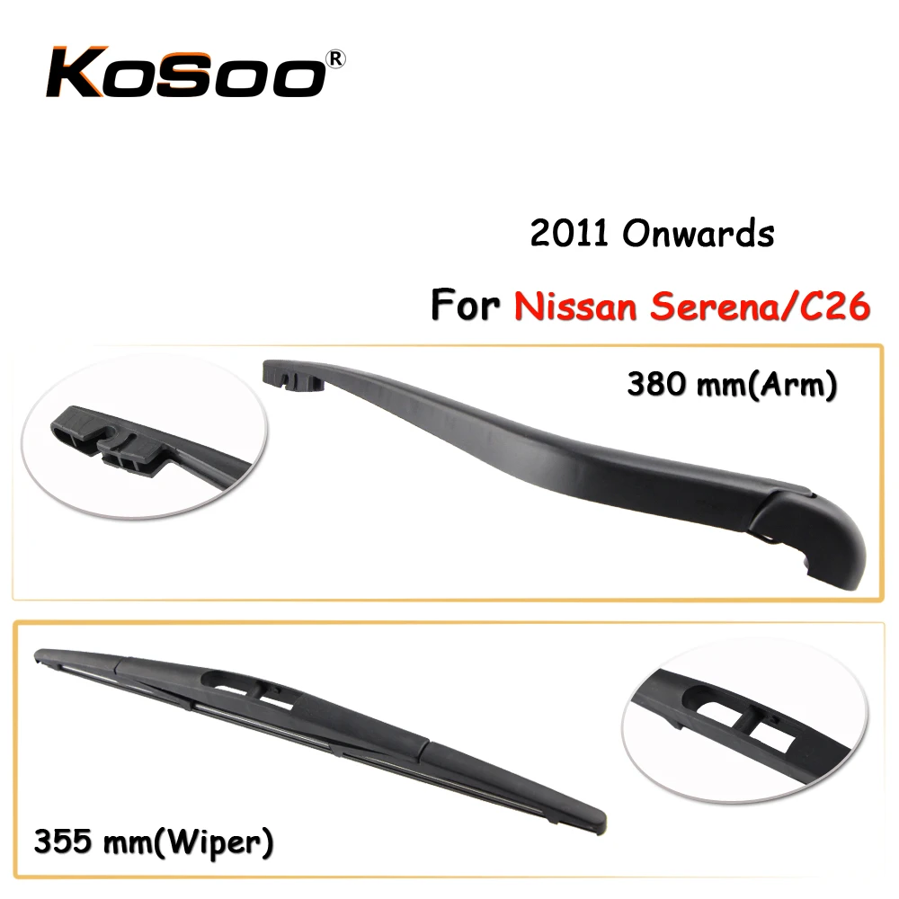 KOSOO Auto Hinten Auto Wischer Klinge Für Nissan Serena/C26, 355mm 2011 ...