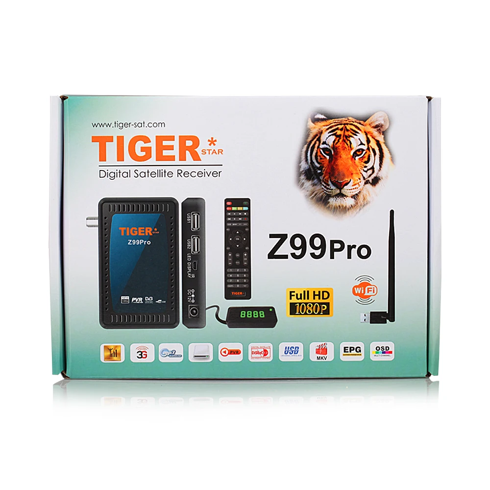 Tiger Satellite Receiver Z99 Pro Mini DVB S2 Iptv Box Tiger Full HD ...