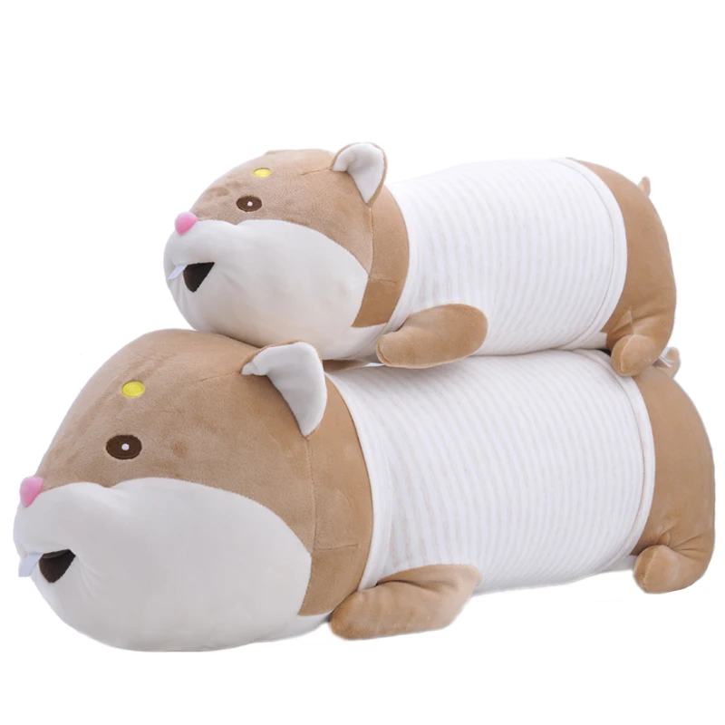 40cm/60cm Cute Hamster Plush Pillow Stuffed Animal Kawaii Mouse Super ...