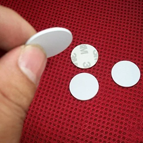 100 pcs 25mm 125KHZ RFID T5557/T5577 Proximity Coin Fobs Tags Adhesive ...