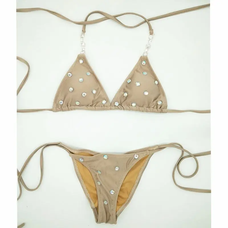 2019 Venus Vacation Diamond New Style Bikini Set Bandage Rhinestone