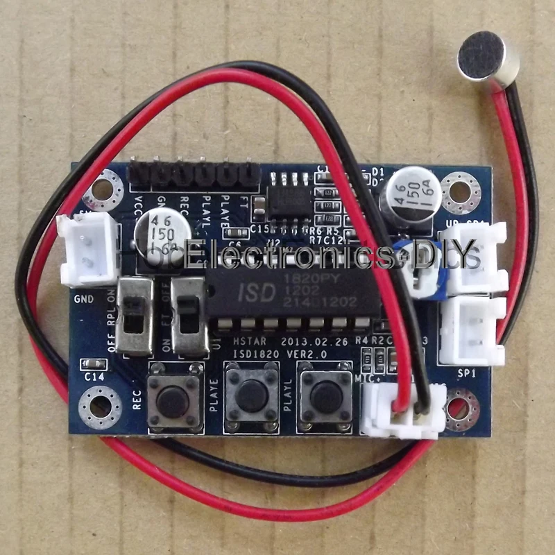 NEW ISD1820 voice board voice module sound recording module W LM386 ...