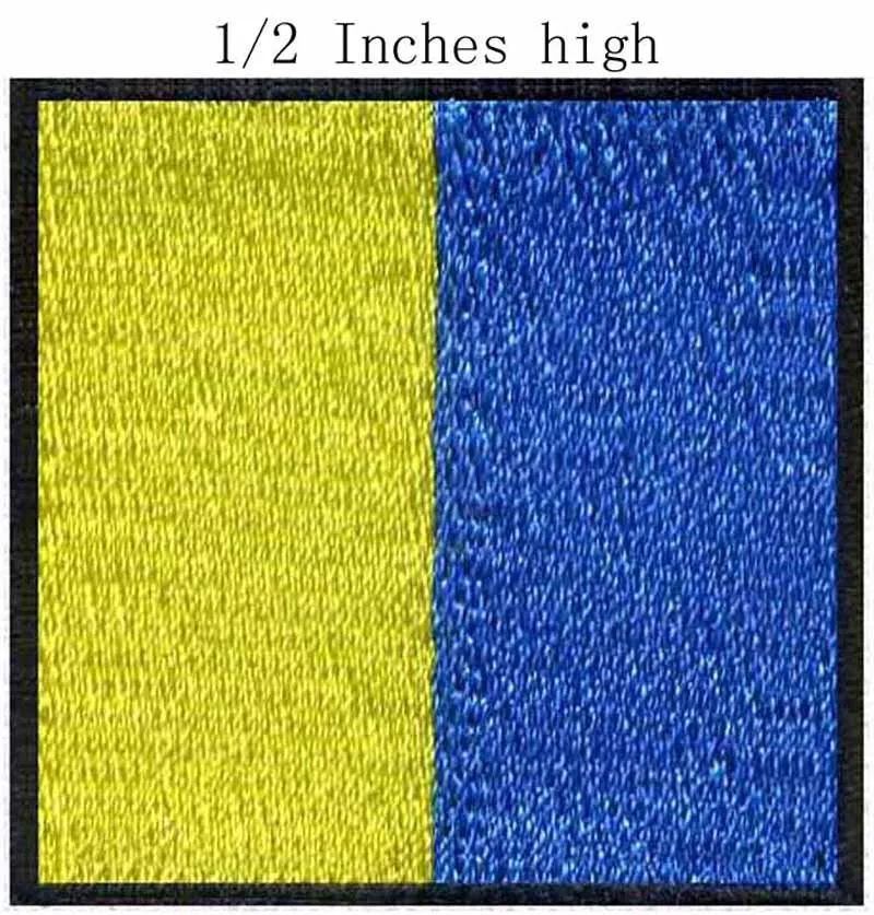 ICS Kilo Flag embroidery patch 0.5" high shipping /ornament patch ...