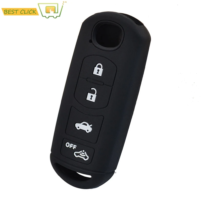 4 Button Silicone Remote Key Case Cover For Mazda 3 5 6 Cx 5 Cx 7 Cx 9