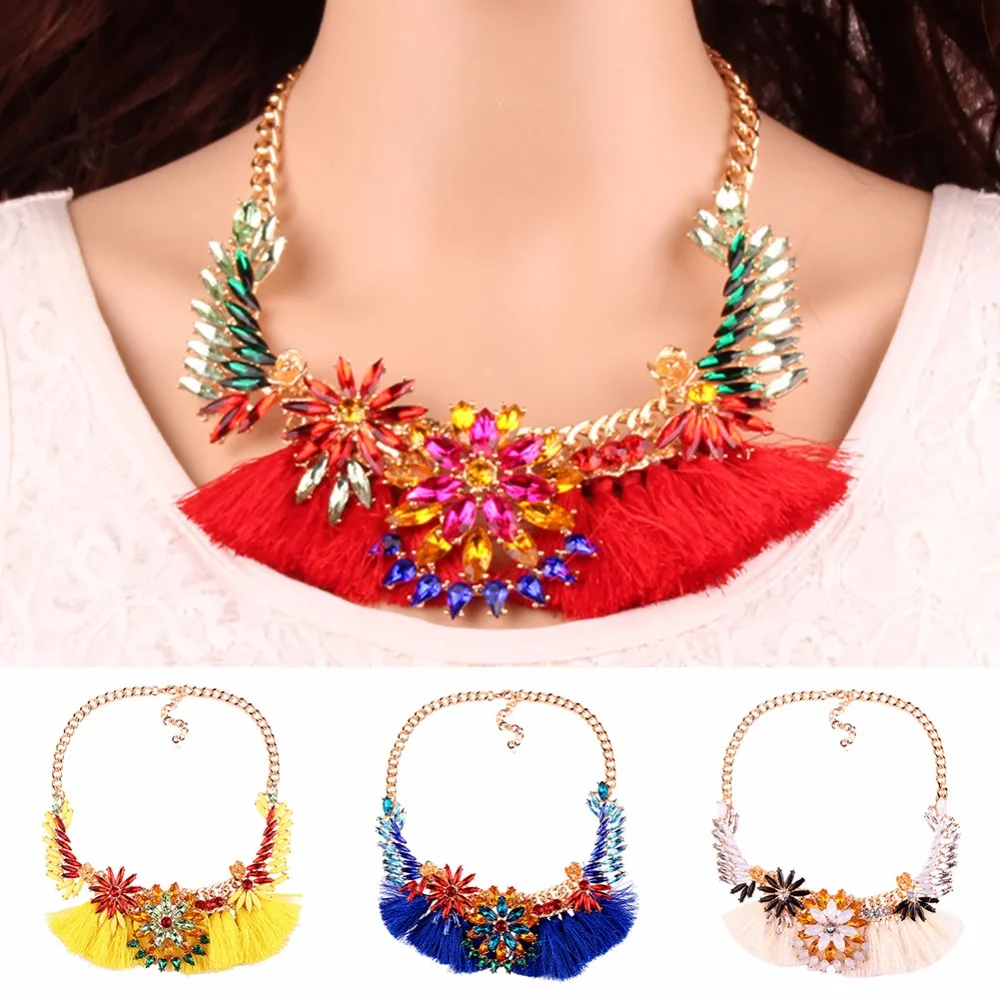 Buy Bohemian Tassel Necklaces Jewelry Party Ts Collar Choker Pendant New