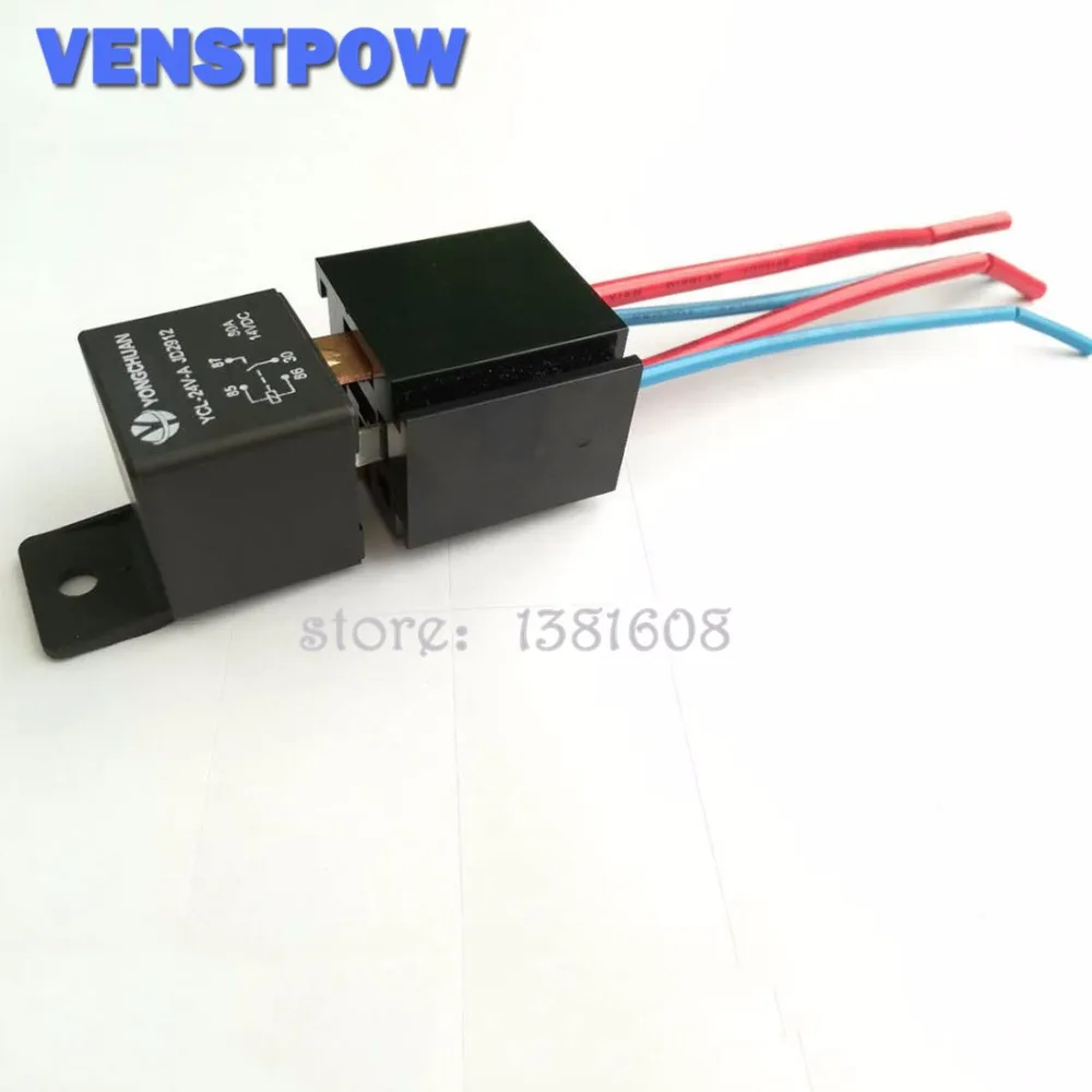 1SET 4 Pin 80A 24V Wide leg High Current Relay Automotive Relay with ...
