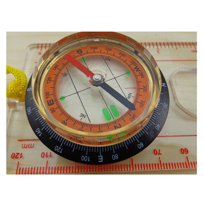 OC-1 Orienteering Baseplate Map Compass Scale Ruler with Lanyard ...