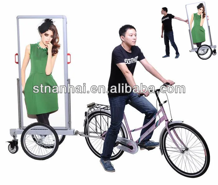 [1pcs] !!! J4A 120 New advertising bicycle trailer for National Day ...