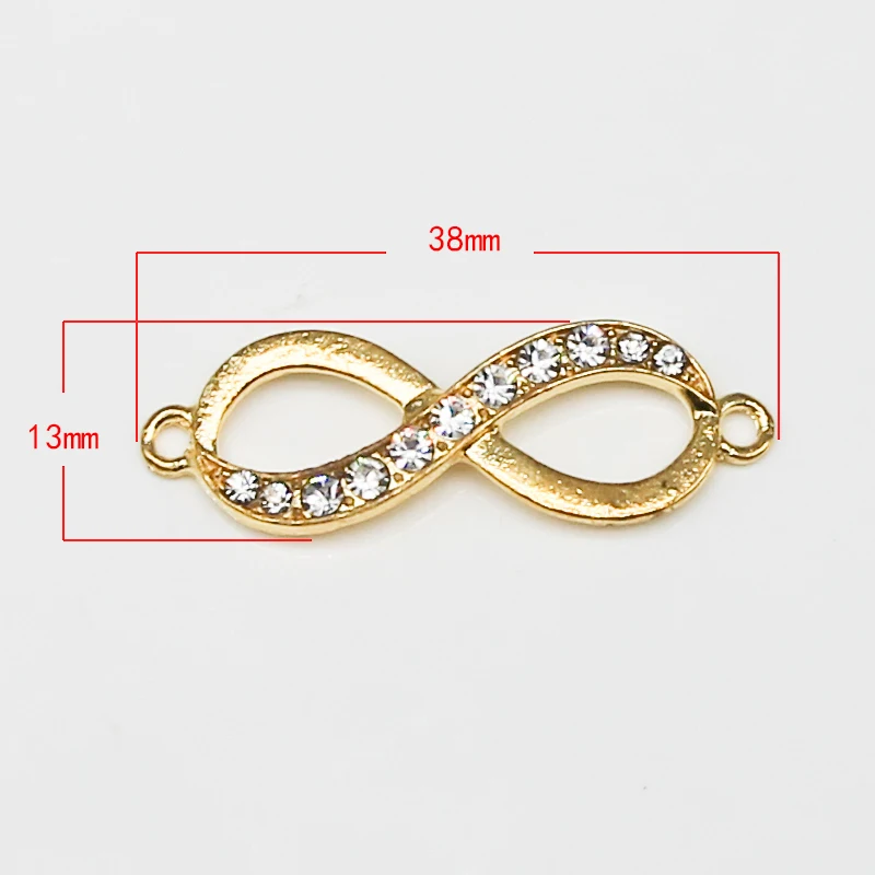Jewelry Making & Beading Craft Supplies & Tools Gold Infinity Connector ...