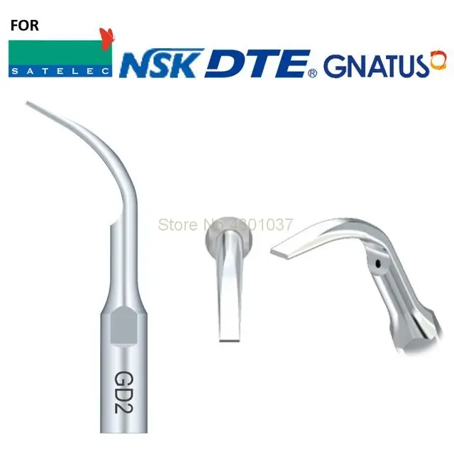 2pcs GD2 초음파 스케일러 스케일링 팁 SATELEC NSK GNATUS DTE HU FREIDY 핸드 피스 팁 치과 도구 ...