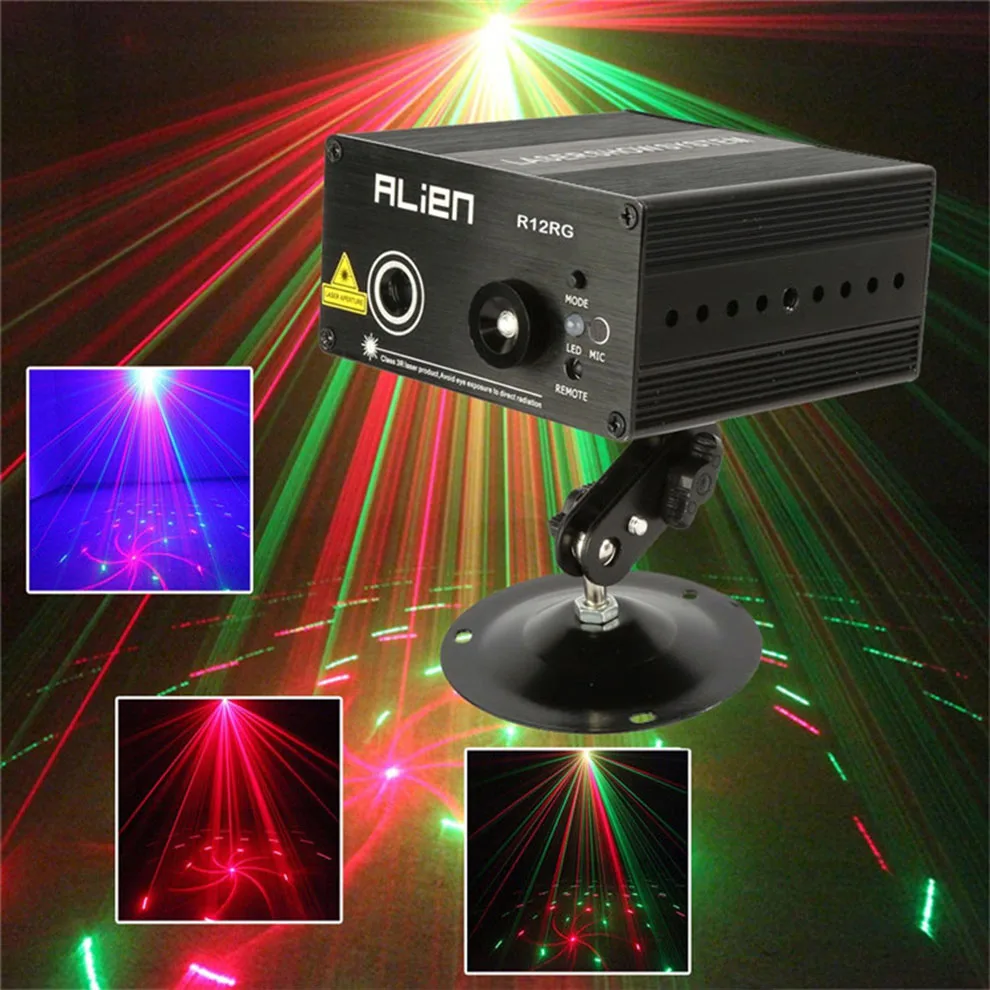 ALIEN Mini Home Party Laser Lights RG 2 Style DJ Disco Luces Lighting ...