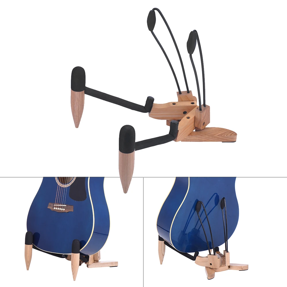 Hardwood Collapsible Folding Musical Instrument Stand Bracket Holder ...