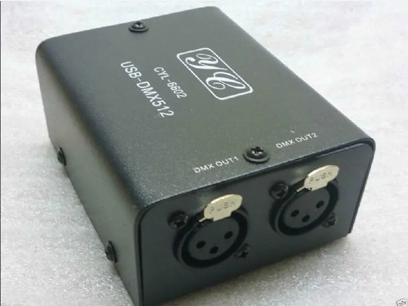 USB DMX512 512 LED ışık DMX kademeli aydınlatma kumandası dönüştürücü ...