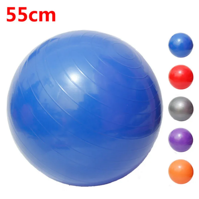55cm Blue Sport Pilates Yoga Fitness Ball Exercise Balls Peanut ...