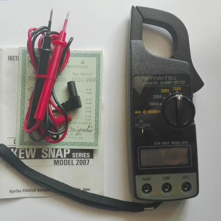Japan Clamp Meter 2007, Max Current 600a - Instrument Parts ...