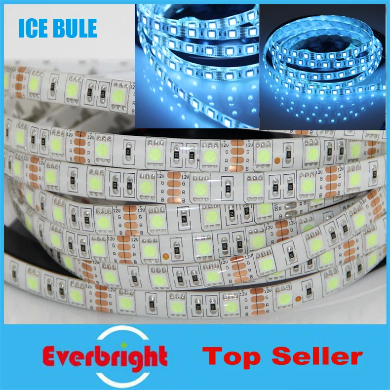 New Arrival 5050 Led Strip Flexible Light 60leds/m,Dream Color Ice Blue ...