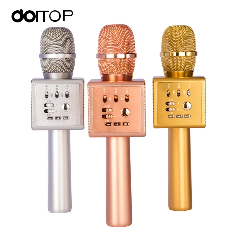 DOITOP Fashion i6 Wireless Karaoke Microphone Bluetooth KTV Magic Voice ...