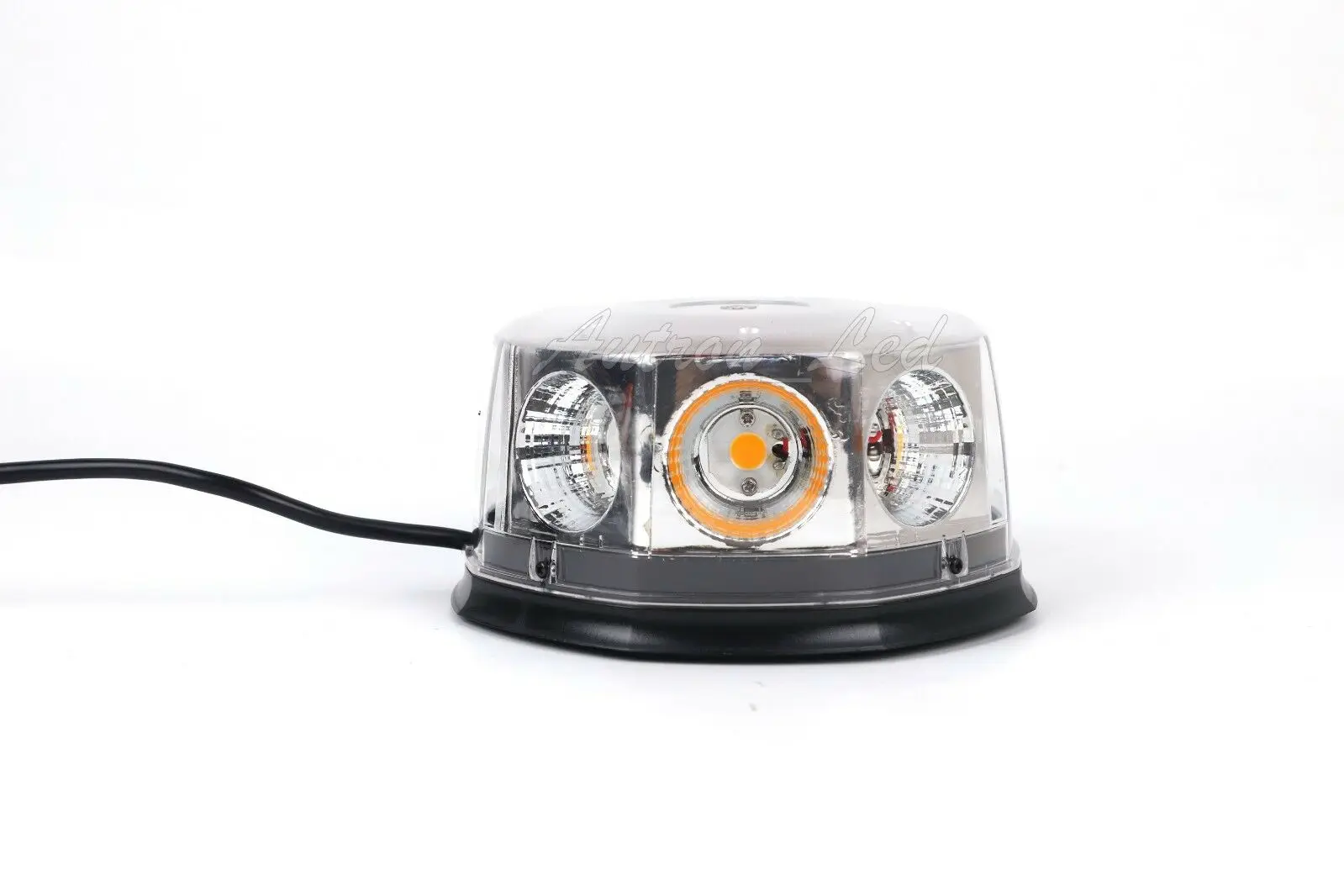 High Power Amber COB LED Warning Emergency Rotating Round Roof Top ...