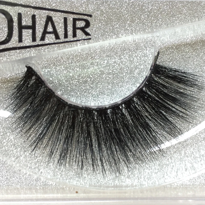 Jiefuxin Mink Lashes 3d Mink Eyelashes Invisible Band Natural Black