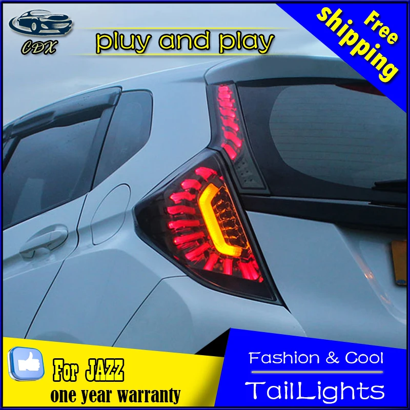 Car Styling Tail Lamp For Honda Jazz Led Tail Light 2013-2016 Honda Fit ...