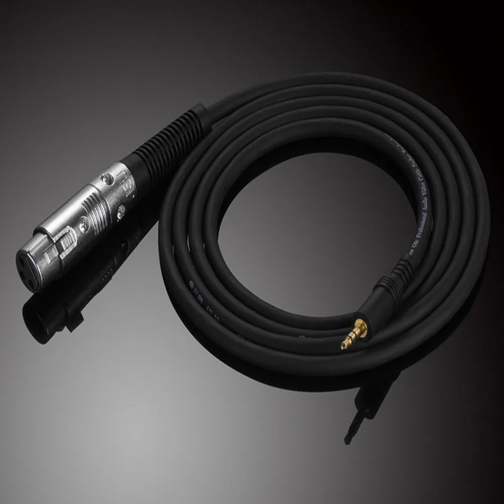 OFC 3Pin Binaural 3.5mm Jack Dynamic Microphone Audio Cable to Female ...