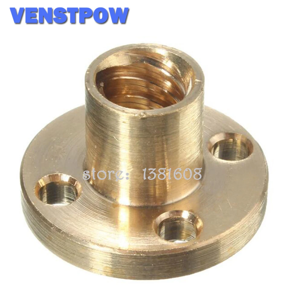 1pc Brass T8 Nut Lead 1mm 2mm 4mm 8mm For T8 Screw Trapezoidal 3d ...