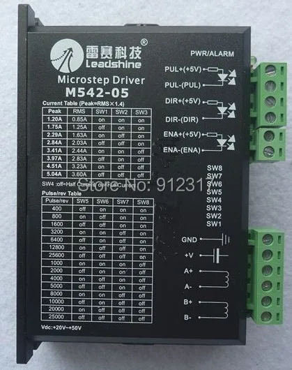 Leadshine 2 phase Microstep Driver M542 05 Step Motor Driver 20V 50VDC ...